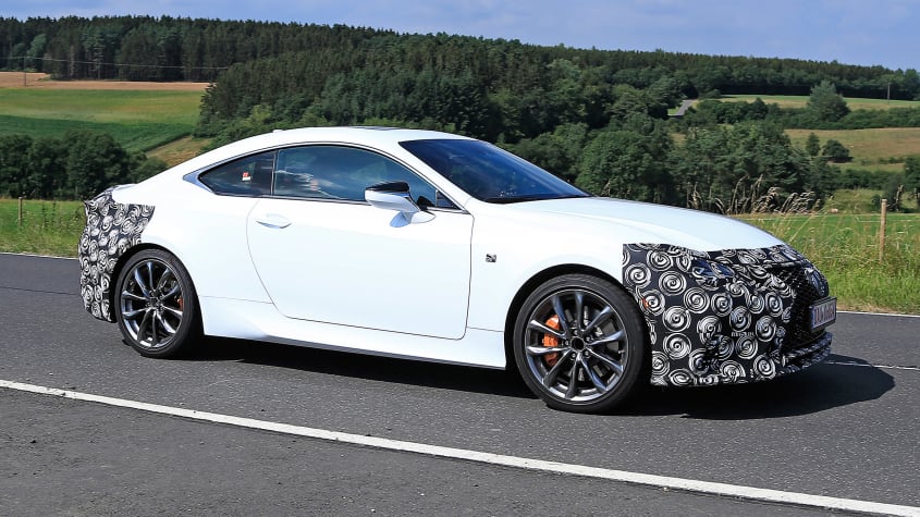 Lexus RC facelift spy shots and teaser image - pictures | Evo
