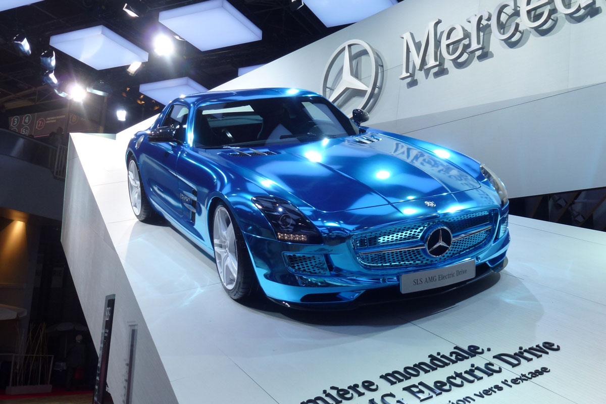 Mercedes SLS Electric Drive at the Paris motor show | evo