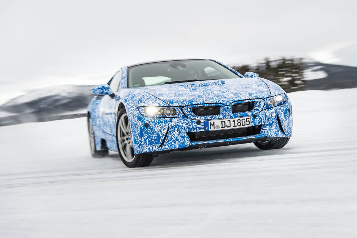BMW i8 hybrid sports car first ride video | evo