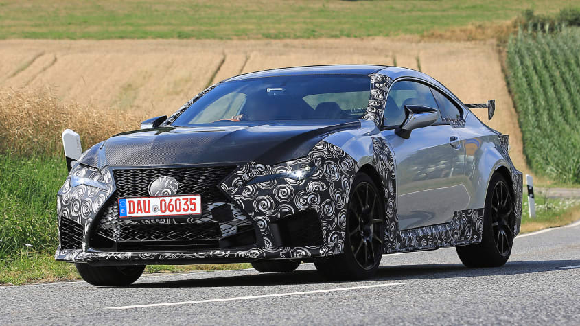 Lexus RC facelift spy shots and teaser image - pictures | Evo