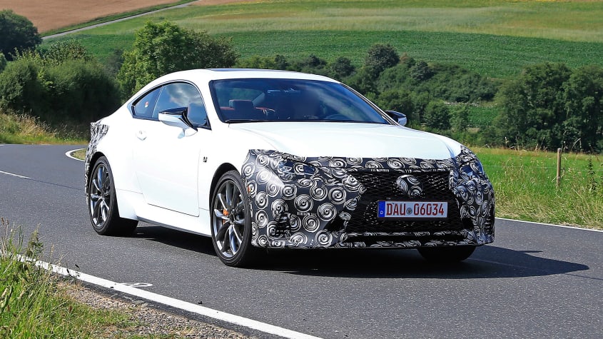 Lexus RC facelift spy shots and teaser image - pictures | Evo