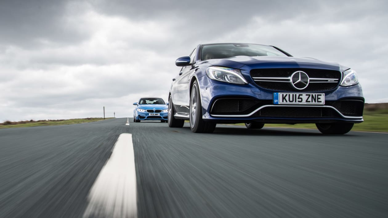 BMW M3 vs Mercedes-AMG C63 S twin test and video | evo