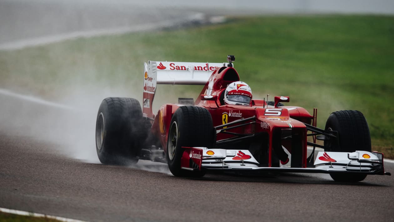 Sebastian Vettel drives Ferrari's F1 car - video and pictures | evo