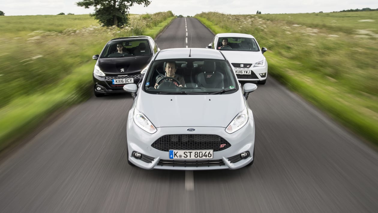 Ford Fiesta ST200 v Peugeot 208 GTI v SEAT Ibiza Cupra - tiny terrors ...