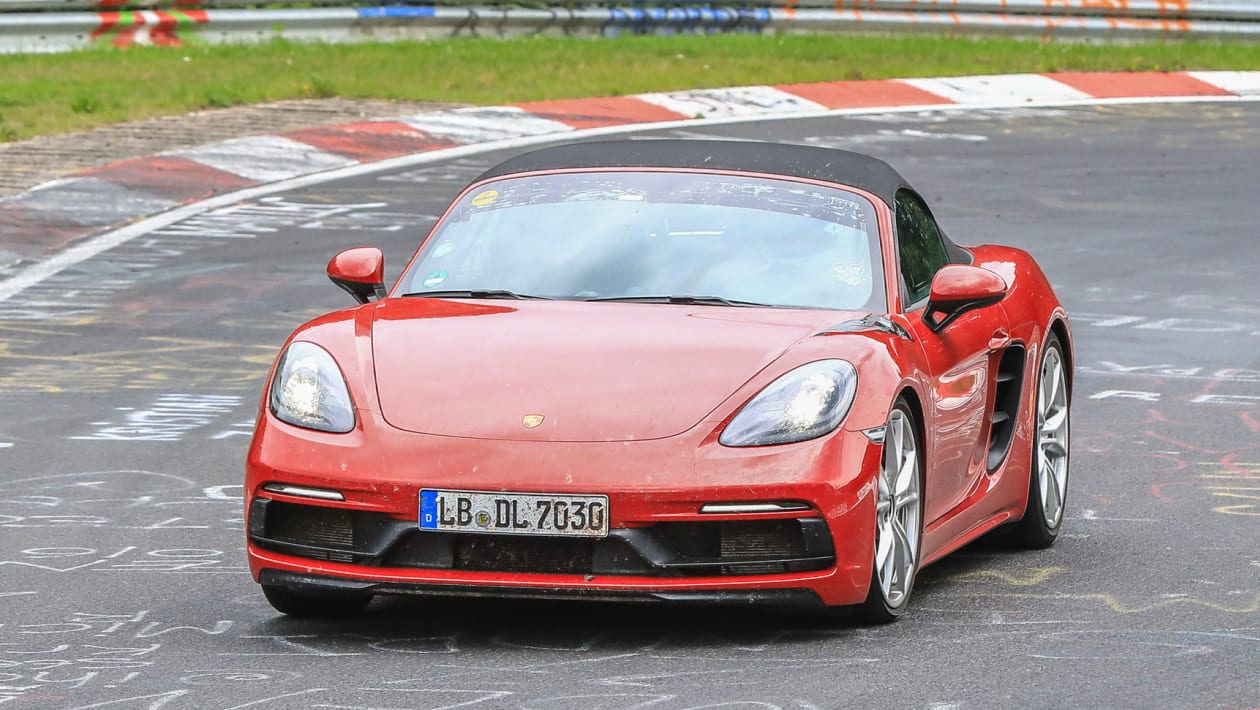 Porsche 718 Boxster GTS spied testing at the Nurburgring | evo