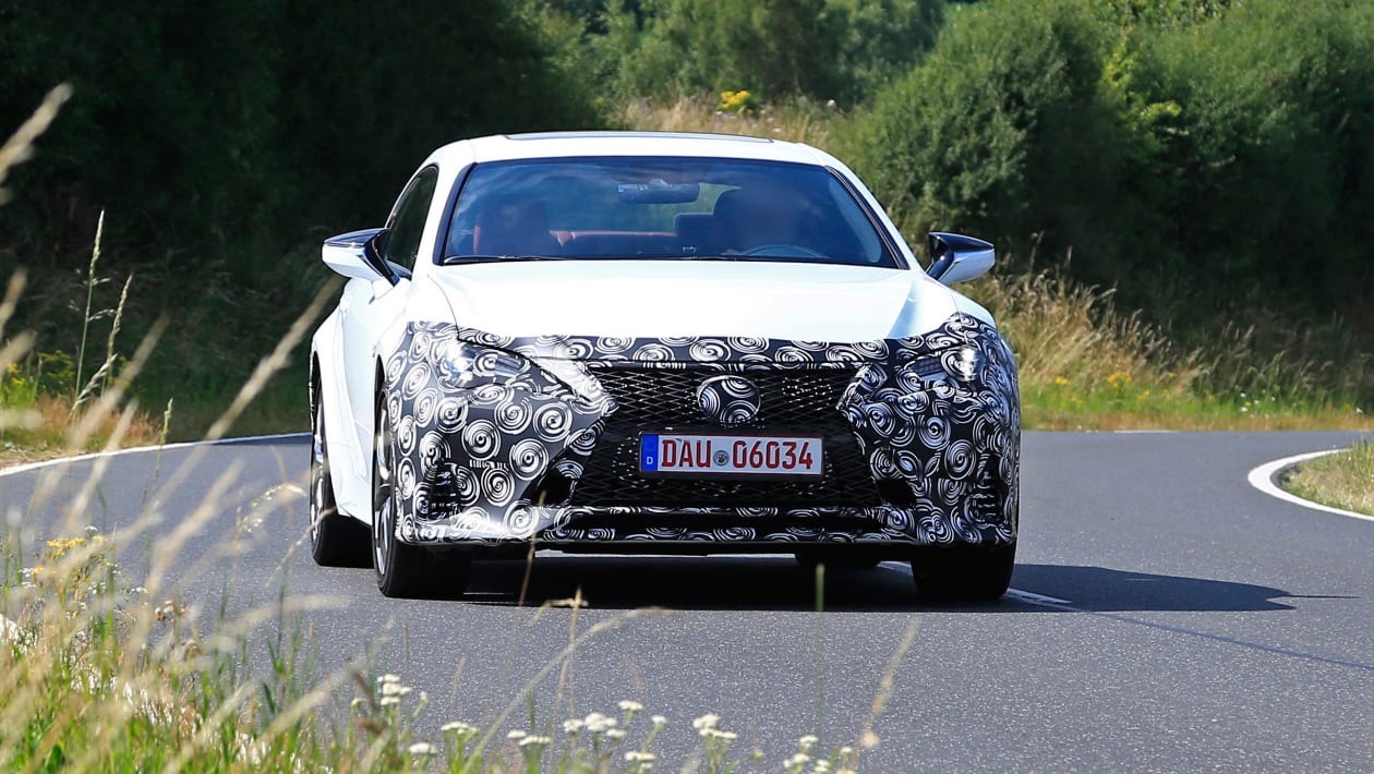 Lexus RC facelift spy shots and teaser image - pictures | evo