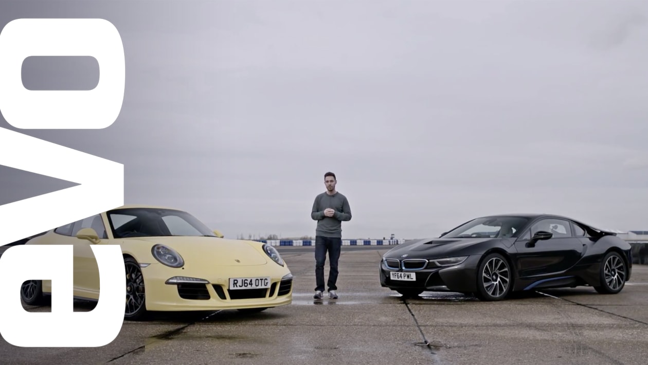 BMW i8 vs Porsche 911 - evo Deadly Rivals | evo