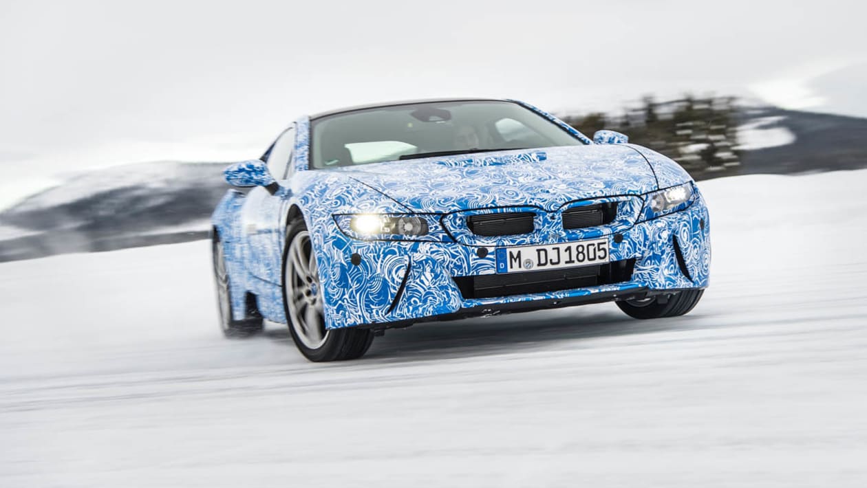 BMW i8 hybrid sports car first ride video | evo