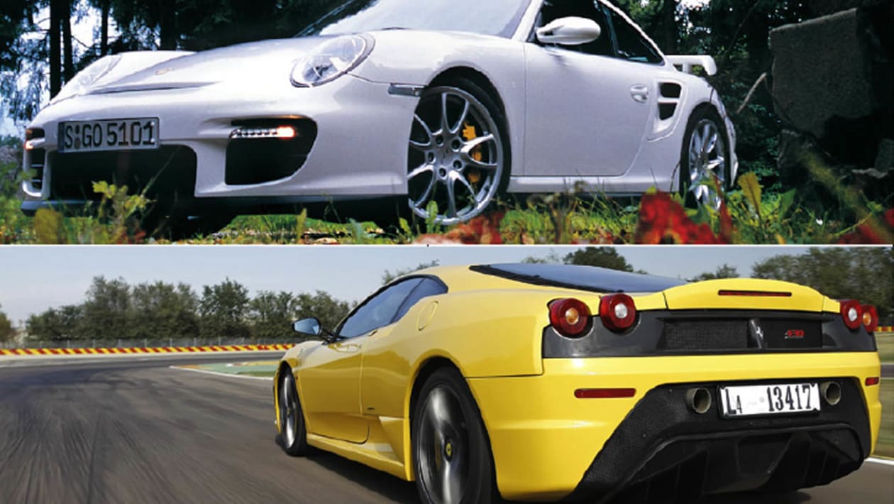 Porsche 997 GT2 v Ferrari 430 Scuderia | evo