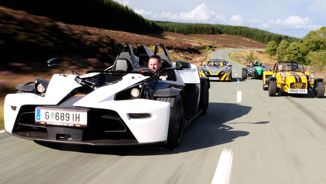 KTM X-Bow v Lotus 2-Eleven v Ariel Atom v Caterham R500: KTM X-Bow v ...