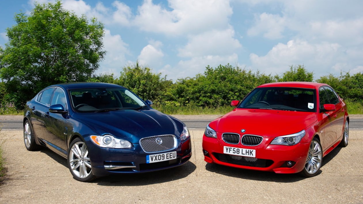 Jaguar XF DS vs BMW 535d | evo