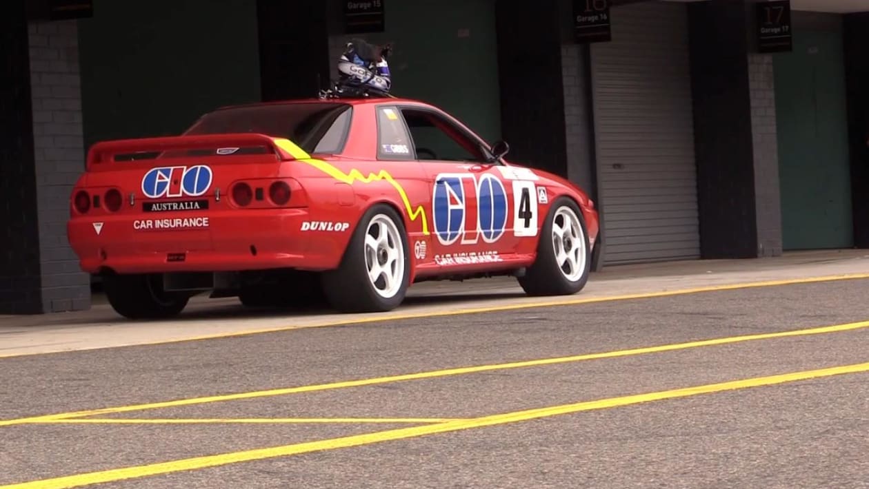 Watch – Nissan GT-R R32 on track with V8 Supercar star | evo