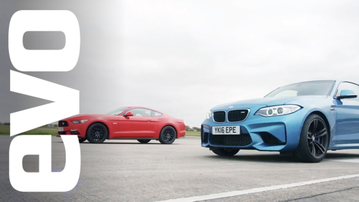 BMW M2 vs Ford Mustang GT – Which is fastest? | evo