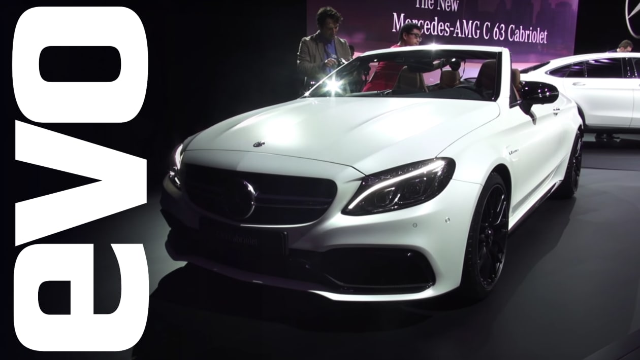 Mercedes-AMG C63 Cabriolet preview - V8 drop-dop debuts in New York | evo