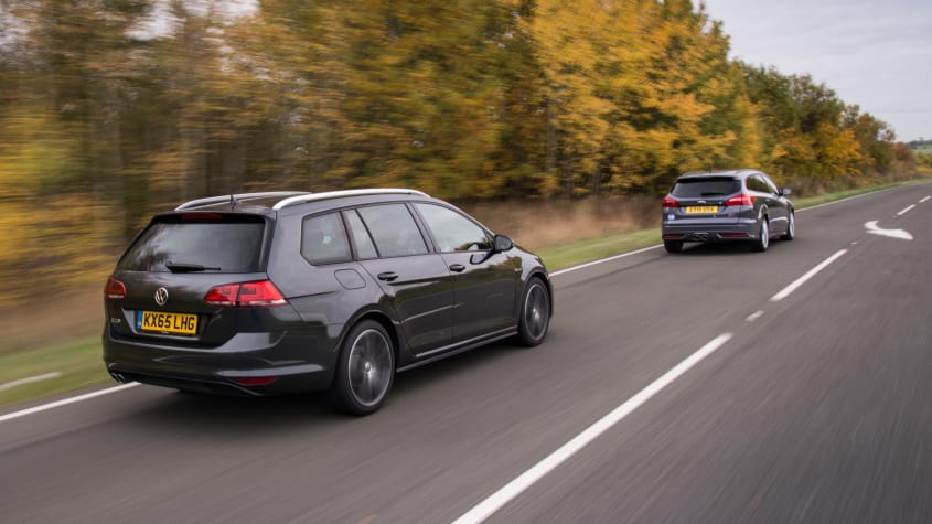 Ford Focus ST TDCi Estate v Volkswagen Golf GTD Estate - in pictures | Evo