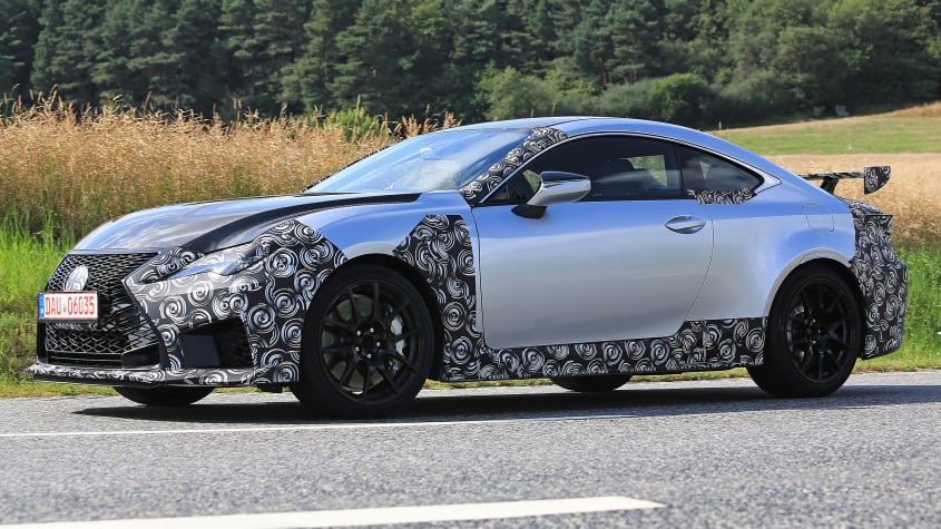 Lexus RC facelift spy shots and teaser image - pictures | Evo