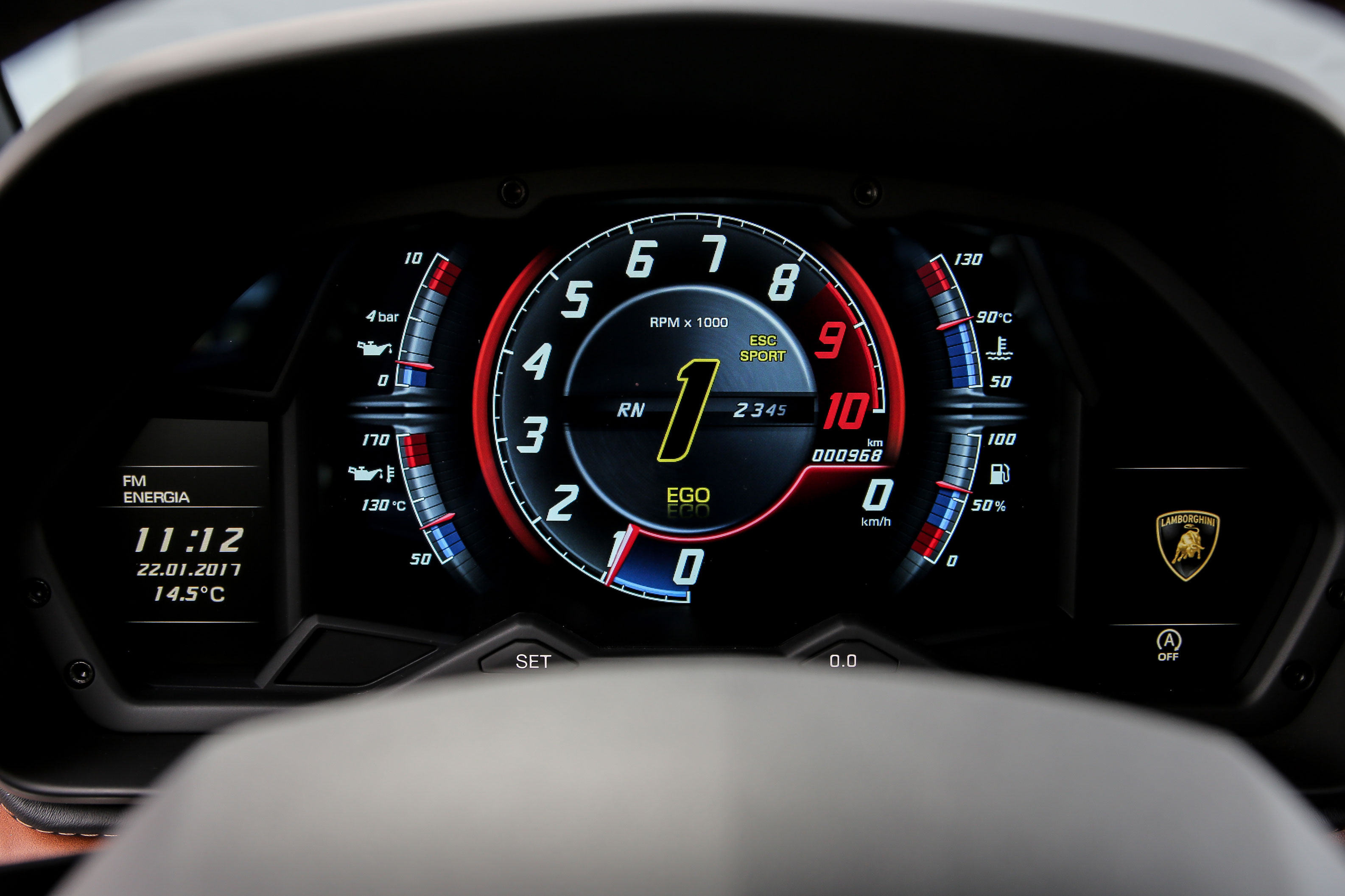 Aventador Speedometer