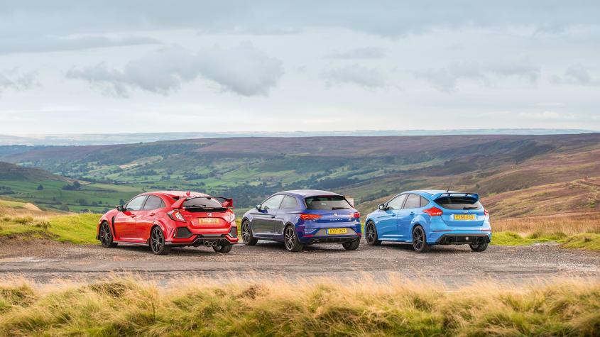 Honda Civic Type R vs Ford Focus RS vs SEAT Leon Cupra 300 - Supertest ...